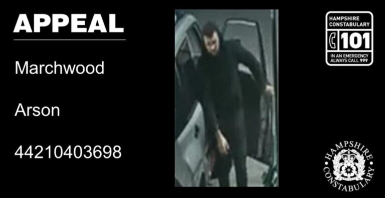 Hampshire Police release CCTV image of man they'd like to question in ...